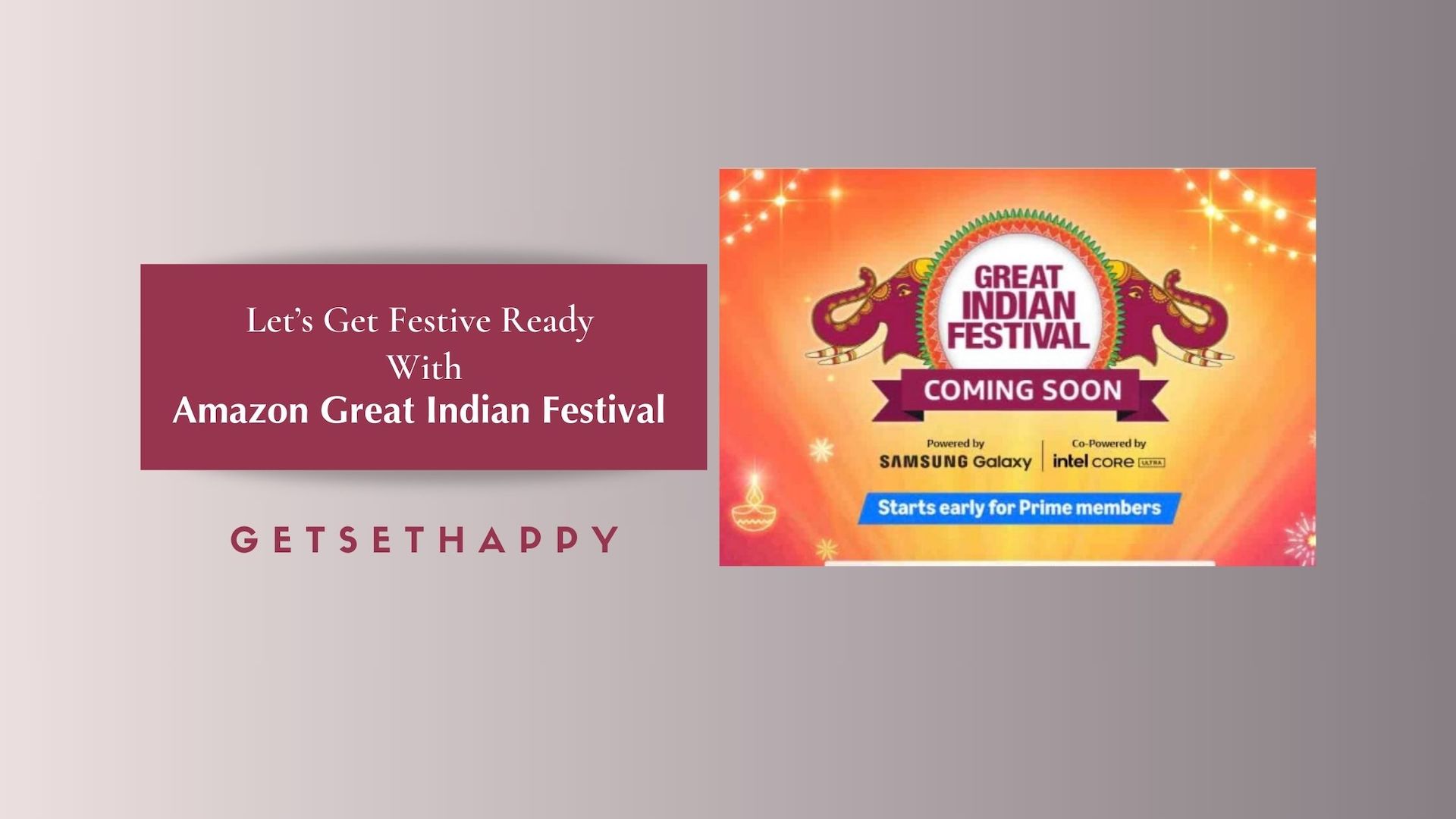 Let's Get Festive Ready with Amazon Great Indian Festival Sale 2024 ...